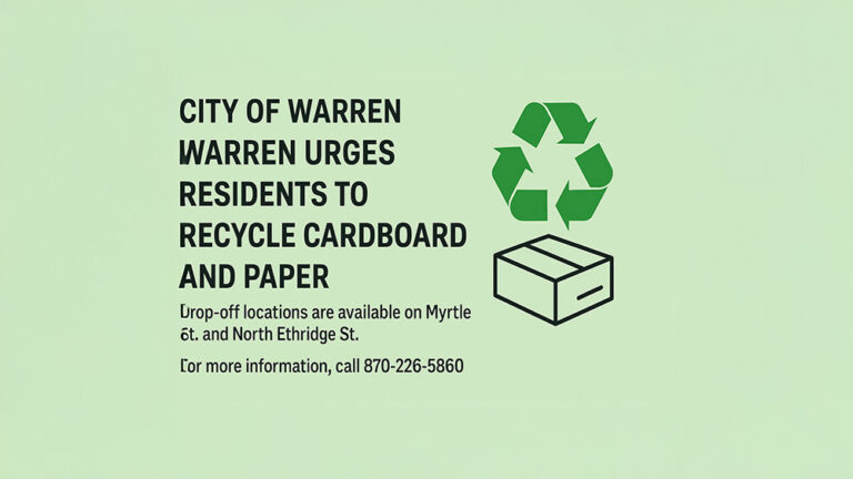 Warren urges residents to recycle cardboard and paper - Saline River News