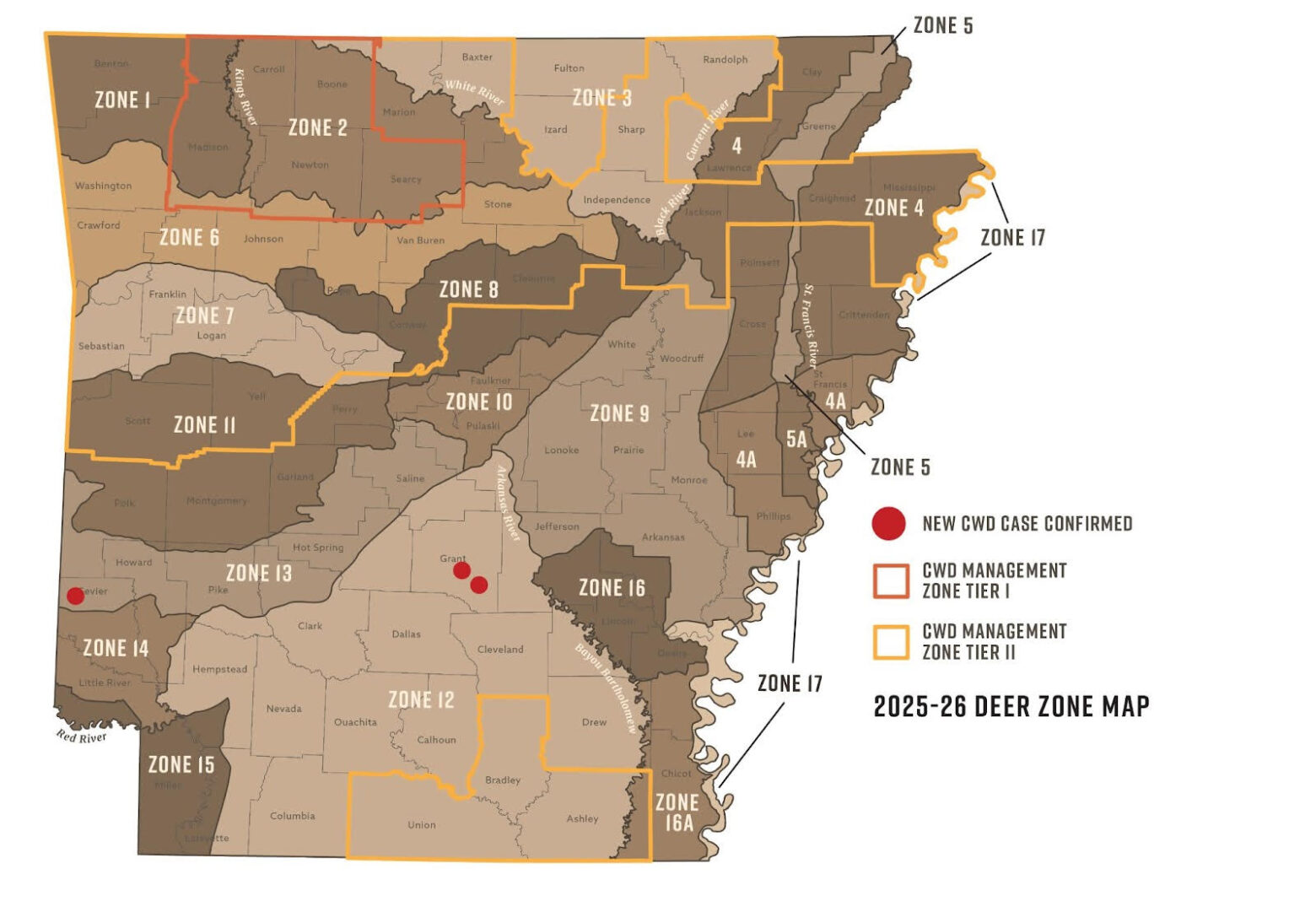 CWD-positive deer found in Grant, Sevier counties - Saline River News